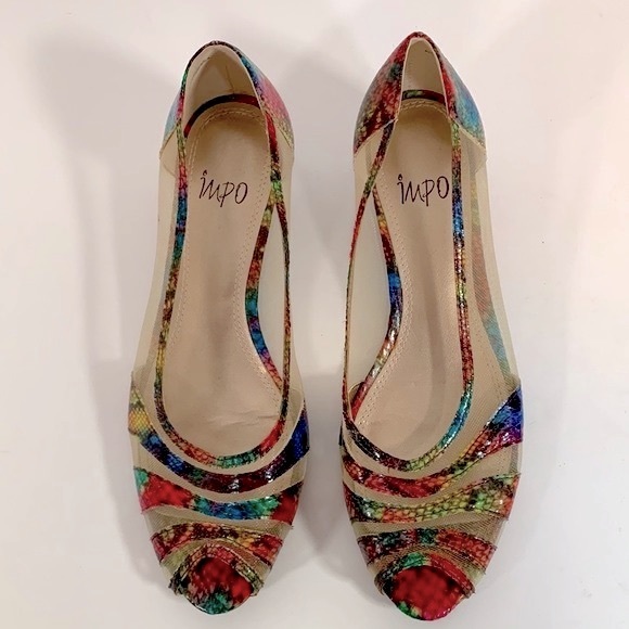 Impo | Shoes | Impo Gettable Ii Multicolor Snakeskin Print Size 7 2 M ...